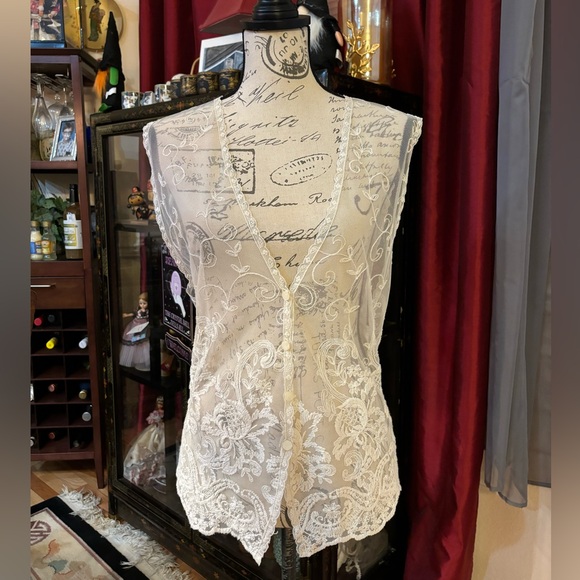 Jacque & Koko | Jackets & Coats | Vintage Jacque Koko Embroidered Mesh ...